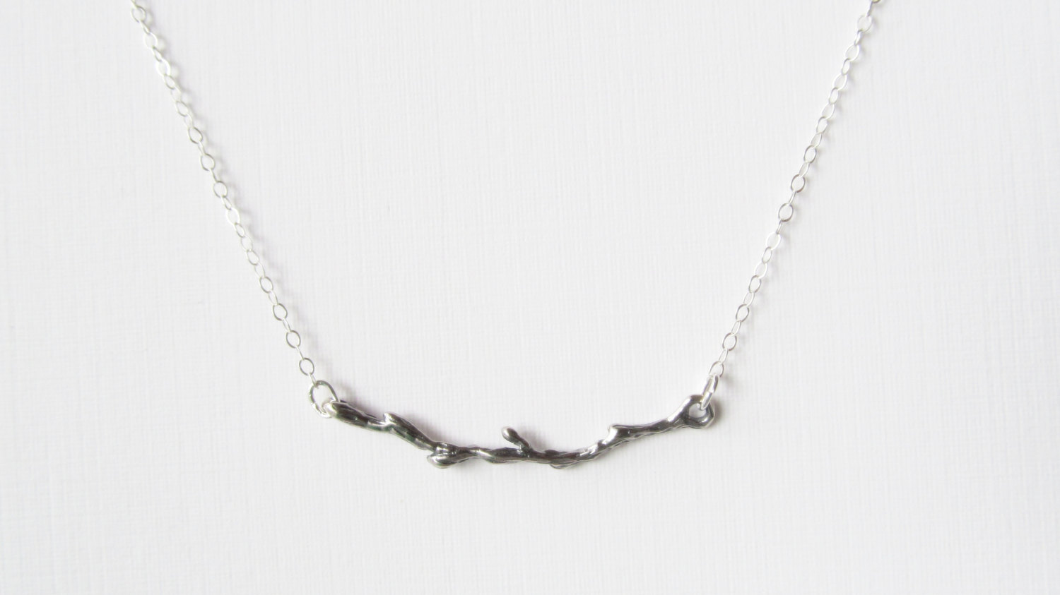 Sterling Silver Branch Necklace, Sterling Silver Necklace on Luulla